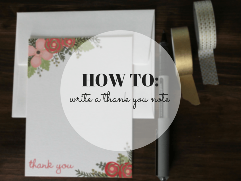 How to Write & Send Thank You Notes – Oak + Oats