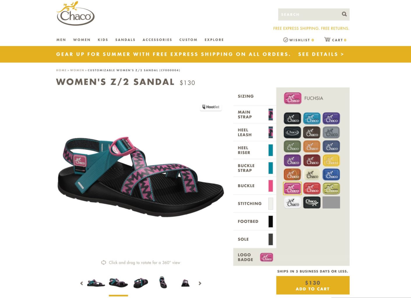 My Custom Chacos – Oak + Oats