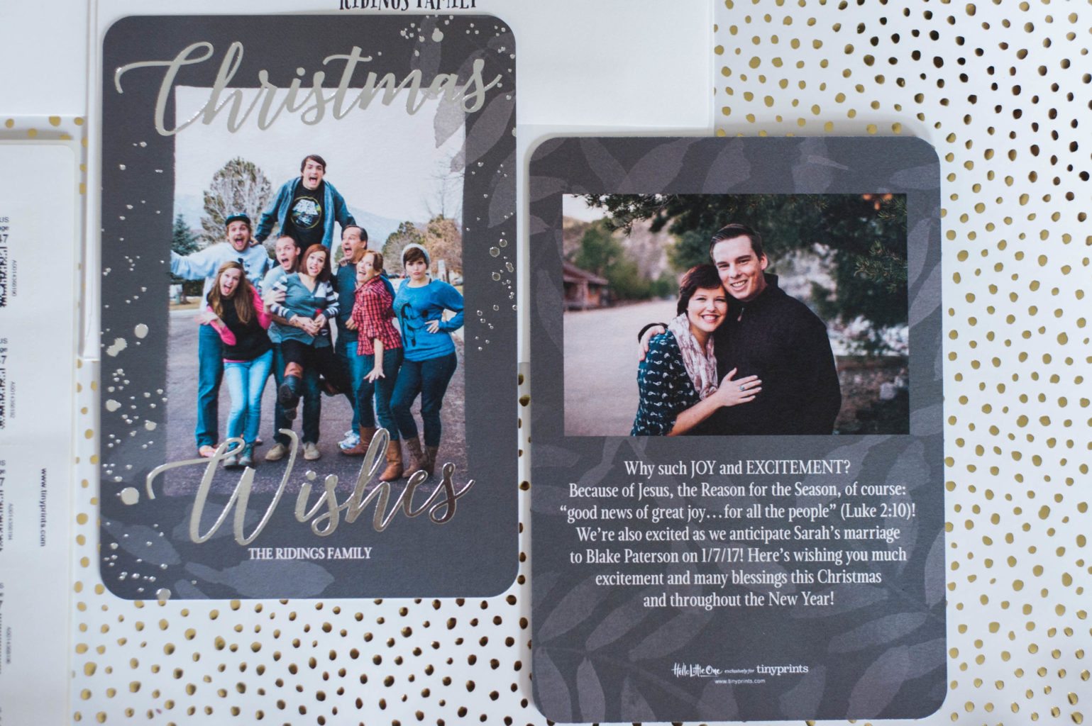 Christmas Cards with Tiny Prints – Oak + Oats