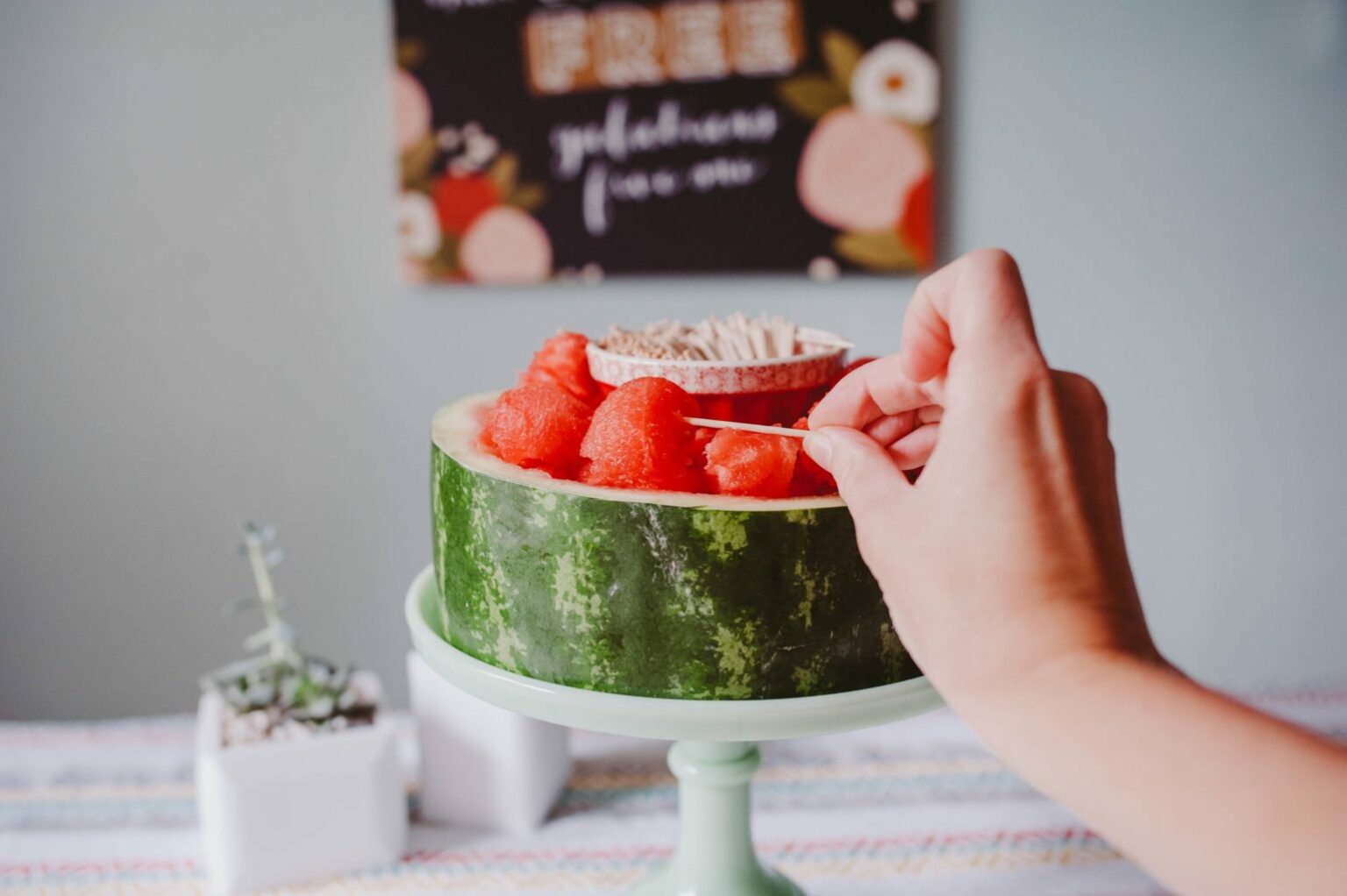 Fun & Simple Watermelon Display – Oak + Oats
