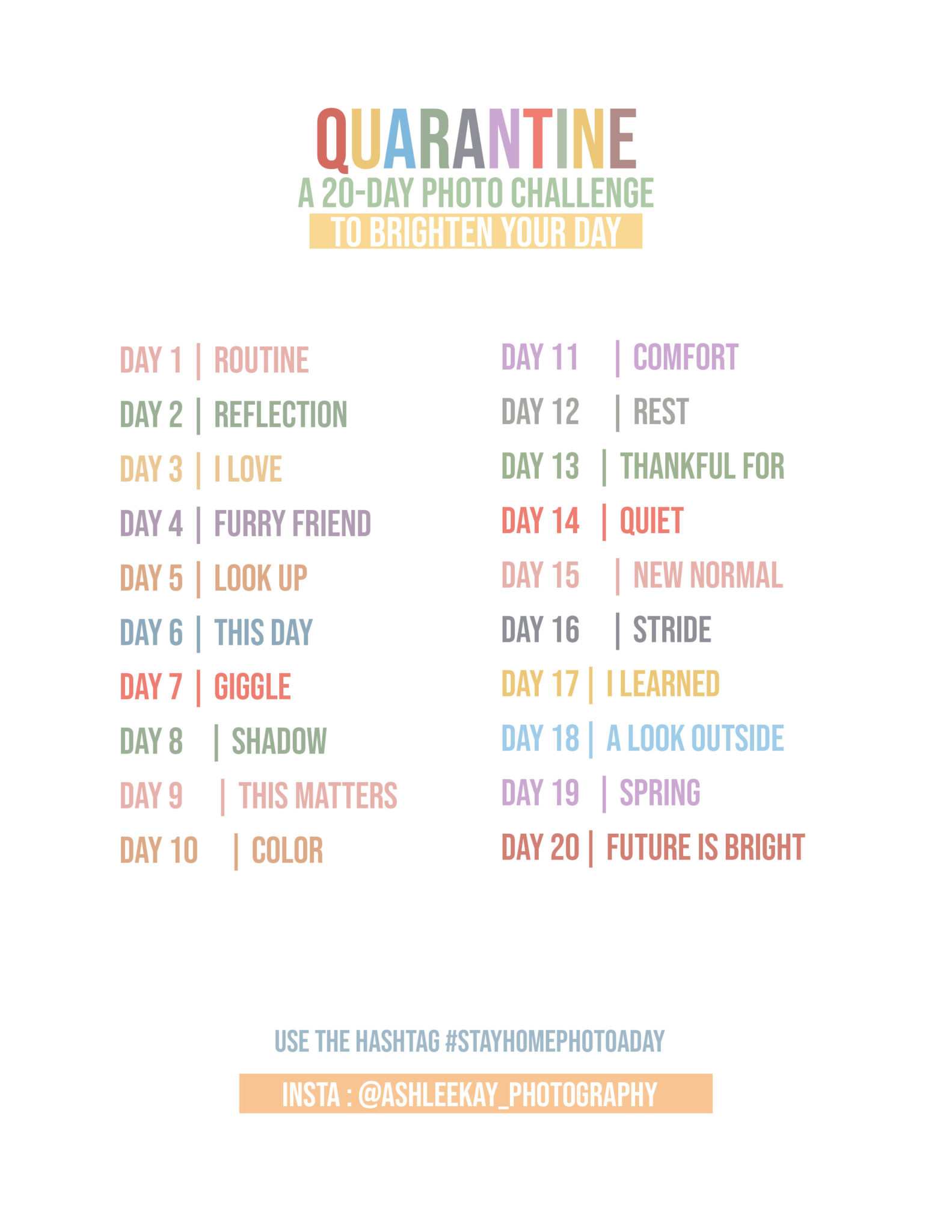 Quarantine Photo Challenge - Oak + Oats