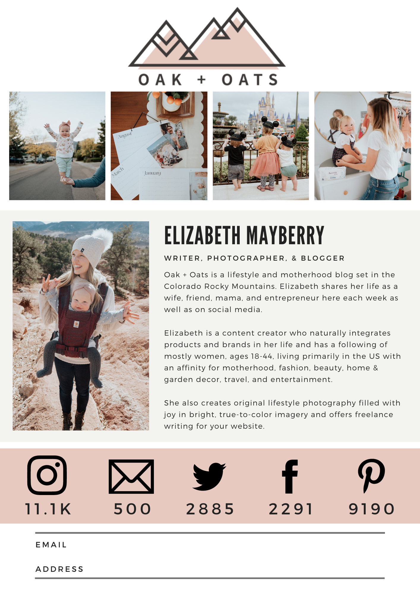 How to Make a Blog Media Kit – Oak + Oats