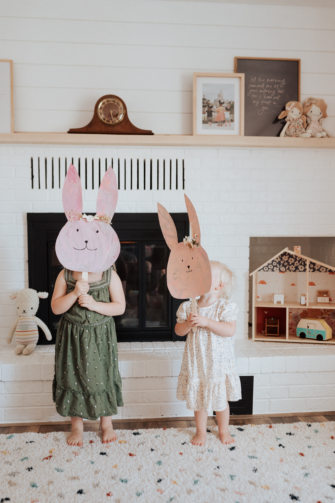 Cardboard Easter Bunny Masks – Oak + Oats