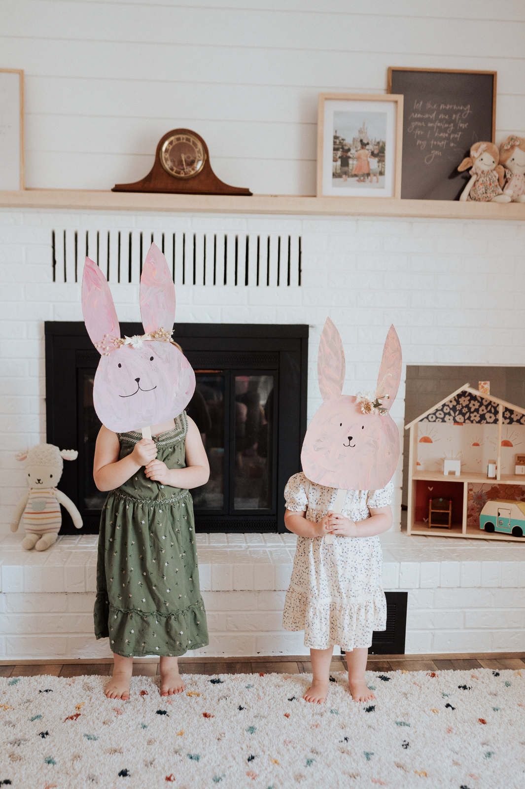 Cardboard Easter Bunny Masks