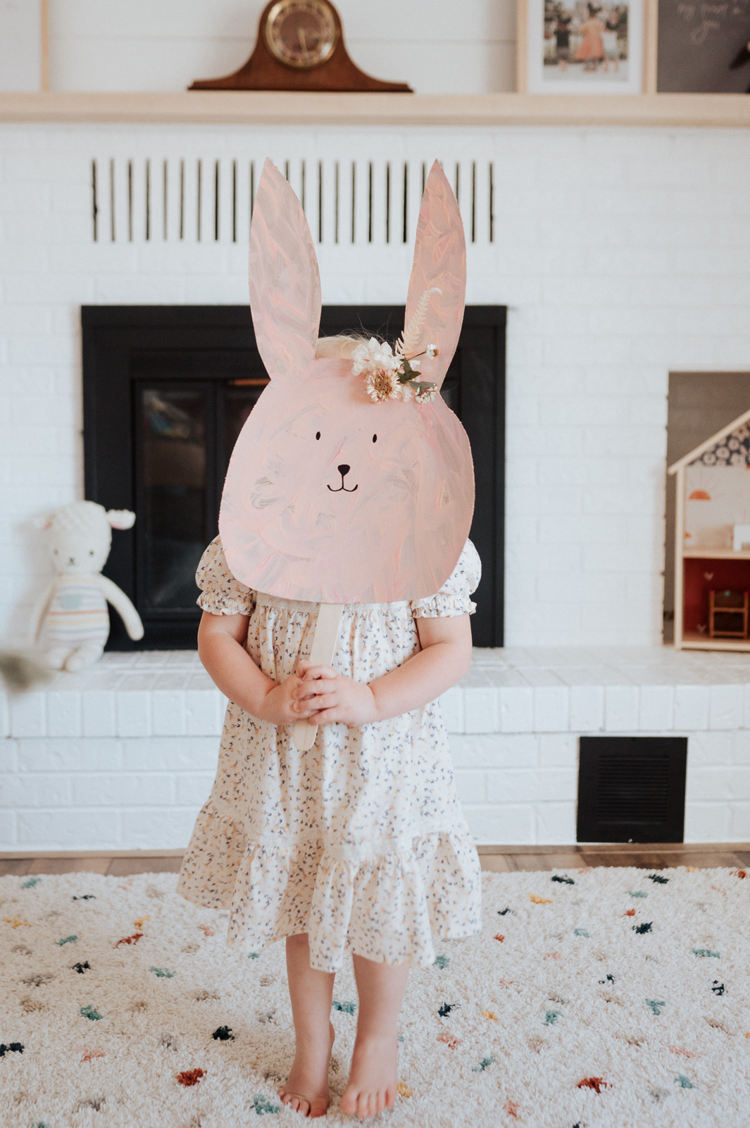 Cardboard Easter Bunny Masks – Oak + Oats