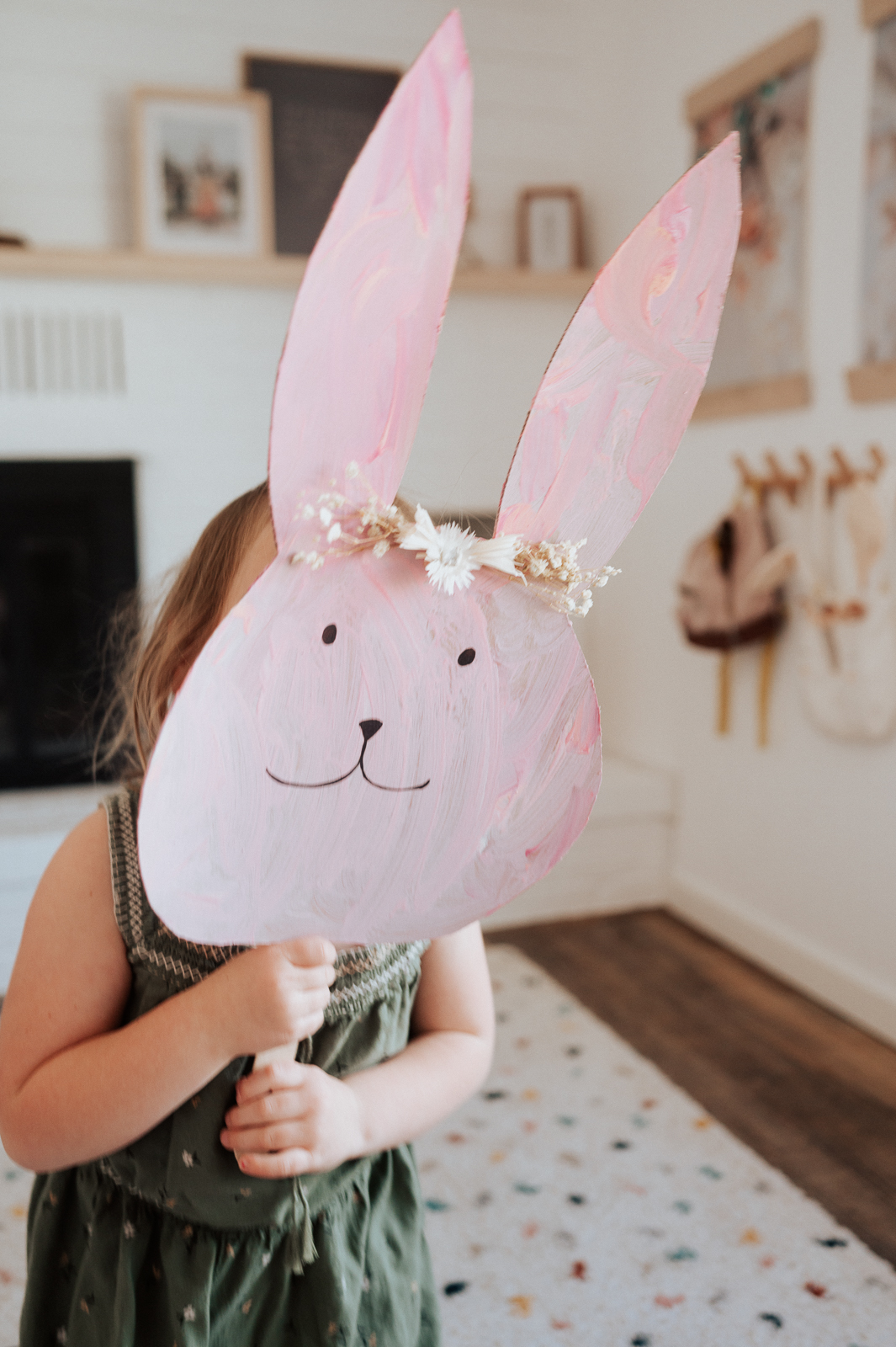 Cardboard Easter Bunny Masks – Oak + Oats