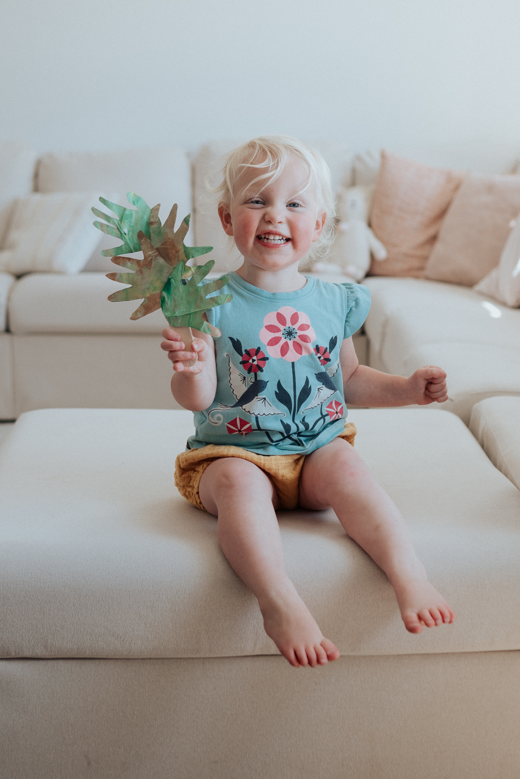 Handprint Palm Branches for Palm Sunday – Oak + Oats