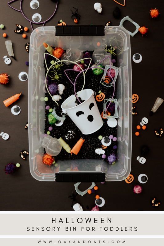 Halloween Sensory Bin – Oak + Oats